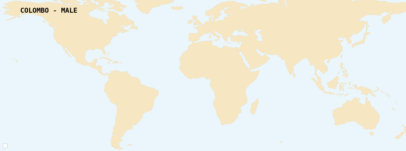 COLOMBO - MALE – Colombo to Male container service